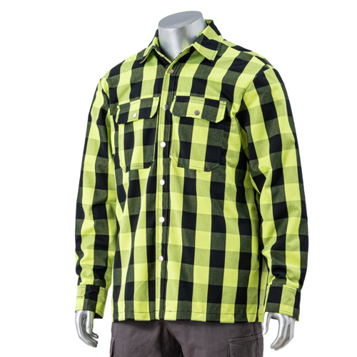 Hi Vis Quilt-Lined Flannel Safety Shirt Jacket – customtshirtb