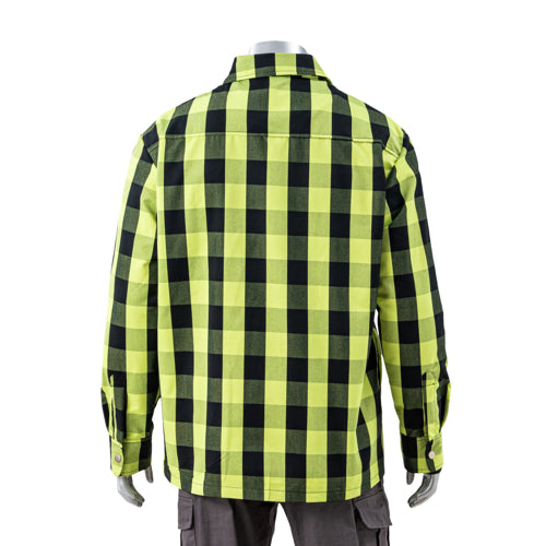 Hi Vis Quilt-Lined Flannel Safety Shirt Jacket – customtshirtb