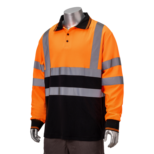 Class 3 Color Block Reflective Tape Safety Polo Shirt – customtshirtb
